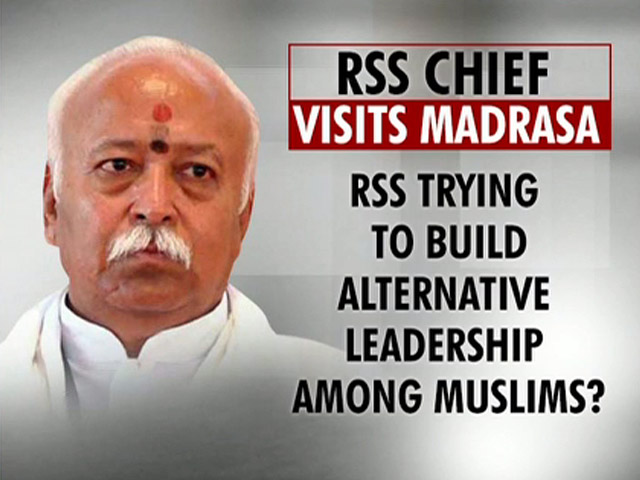 RSS Chief Visits Mosque, Madrasa, Top Cleric Calls Him Rashtra Pita