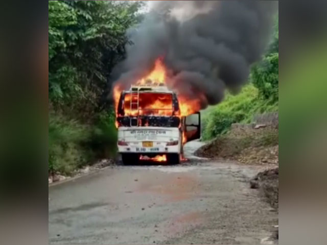 Bus Catches Fire In Uttarakhand, No Causality Reported