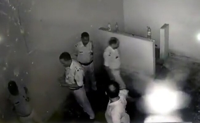CCTV Video Viral As Bihar Police Officer Puts 5 Juniors In Lockup ...