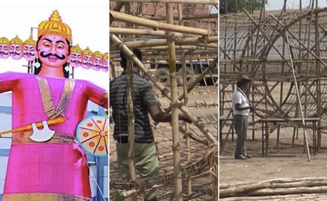 Muslims Involved In Making Dasara Ravan Statue: Up Muslim Man Making ...