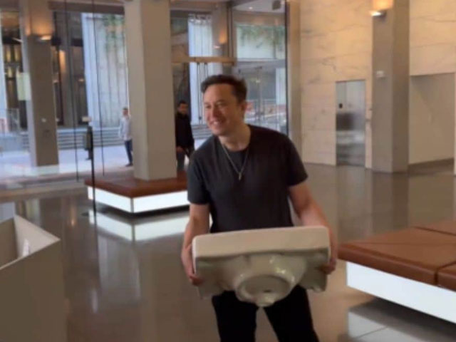 Video: Elon Musk, Now "Chief Twit", Visits Twitter Office With A Sink