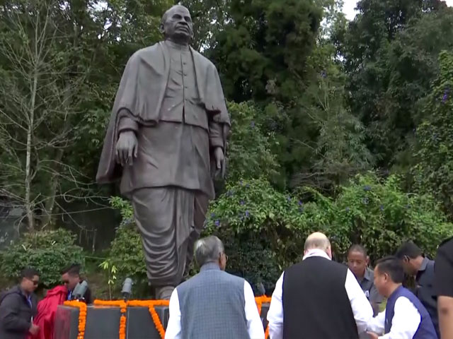 Sikkim: Amit Shah Unveils Statue Of Sardar Vallabh Bhai Patel In Gangtok