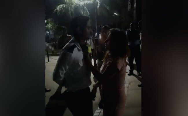 Video: Noida Woman Grabs Guard By Collar, Flings His Cap Off, Case Filed