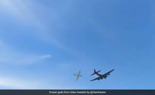 On Camera, 2 Fighter Planes Collide During US Airshow, 6 Dead