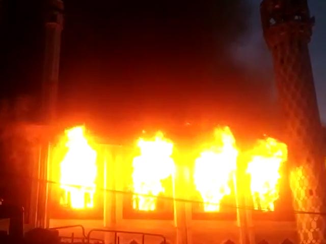 Jamia Masjid In Kargil's Drass Damaged In Massive Fire
