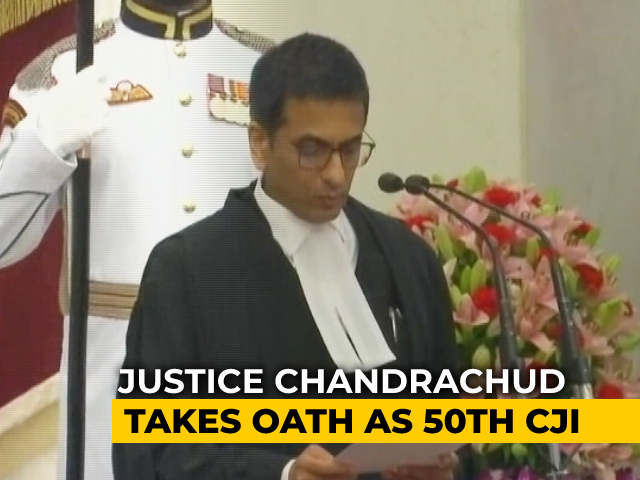 Justice DY Chandrachud Takes Oath As Chief Justice, 44 Years After Father
