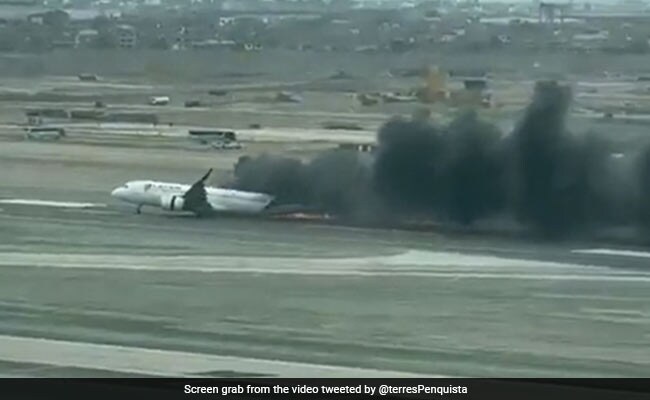 Video: Plane Taking Off From Peru Airport Hits Fire Truck, Bursts Into ...