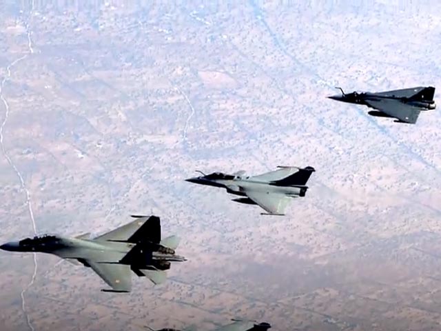 Rafale, Tejas Over Rajasthan Skies During Joint India, France Air Drill