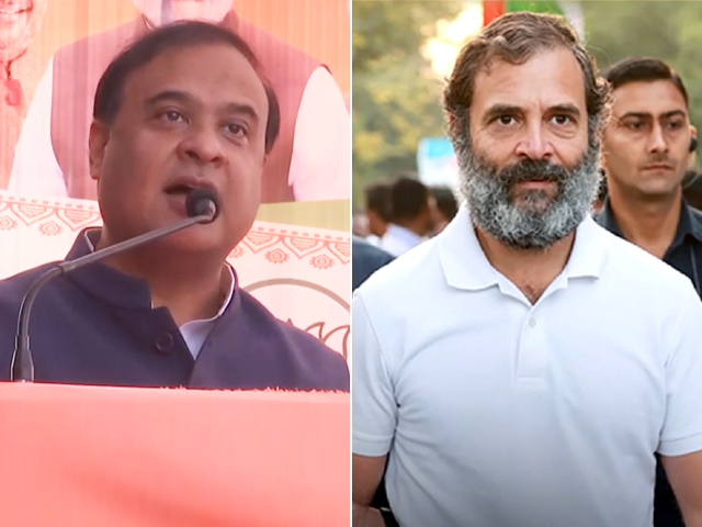 "Rahul Gandhi Roaming In Saddam Hussein's Look": Himanta Sarma