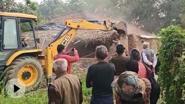 Man Seen In Video Thrashing Teen Gets A Bulldozer Visit In Madhya Pradesh