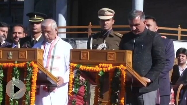 Sukhvinder Singh Sukhu Sworn In As Himachal's New Chief Minister