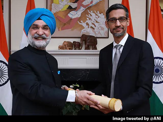 Google CEO Sundar Pichai Receives Padma Bhushan In California
