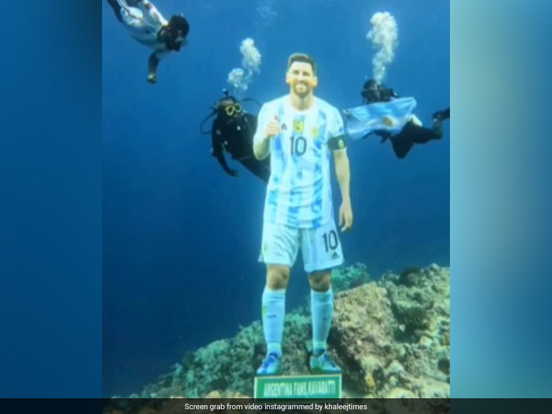 Lionel Messi's Fan Installs Cut-out Of Star 100 Feet Under Sea Ahead of ...