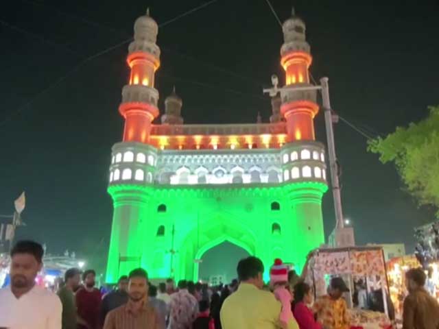 Republic Day 2023: Charminar Lights Up In Flag Colours