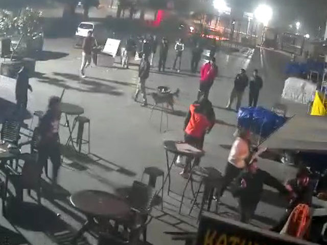Video: Chairs, Metal Rods Fly In Midnight Fight At Noida Market
