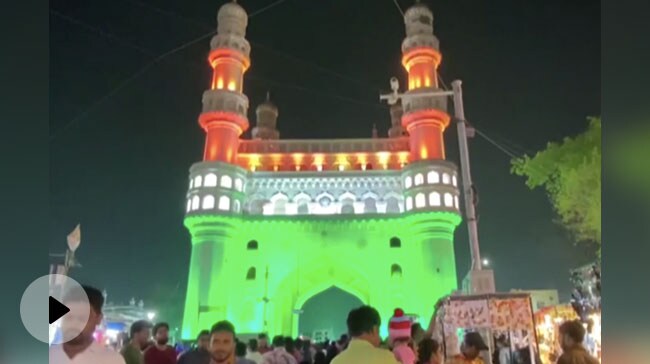 Republic Day 2023: Charminar Lights Up In Flag Colours
