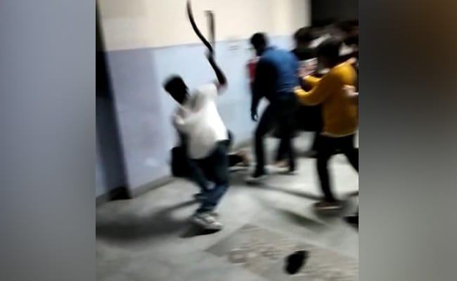 Video: Punches, Kicks As Students Clash At This Madhya Pradesh College