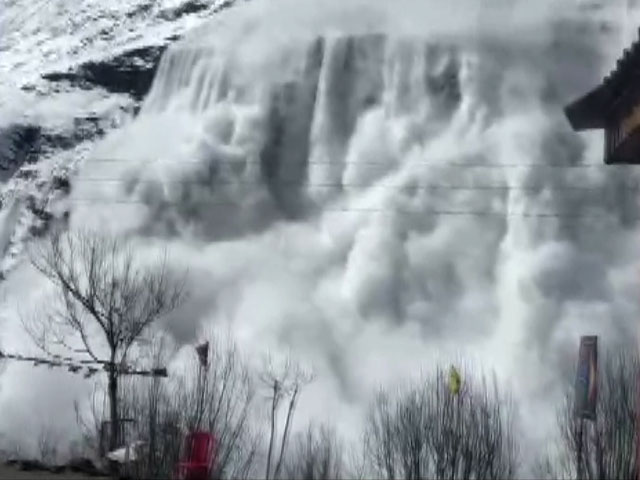 Video: Avalanche Hits Himachal Pradesh's Lahaul And Spiti