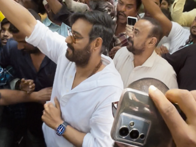 Ajay Devgn Meets His Fans On His 54th Birthday