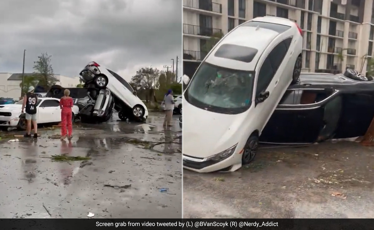 Flipped Cars In The Country