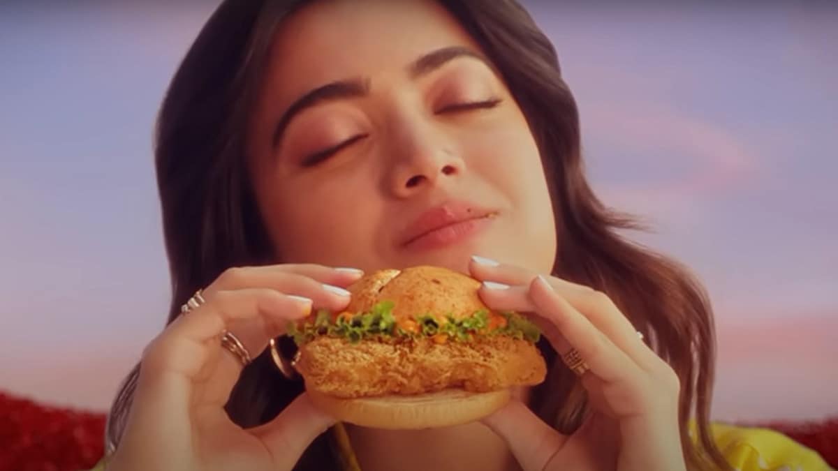 Rashmika Mandanna Faces Flak For Eating Non-Veg Burger In Ad, Heres Why ...
