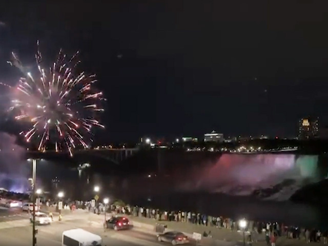 Niagara Falls Lit Up In Tricolour To Celebrate PM's US Visit
