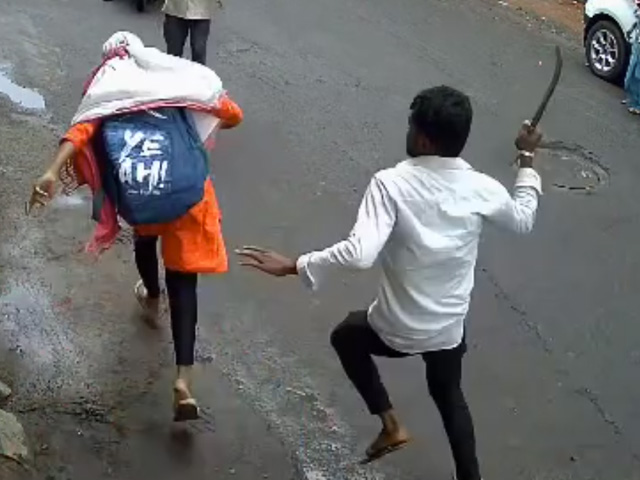 Video: Machete In Hand, Man Chases, Attacks Woman In Pune