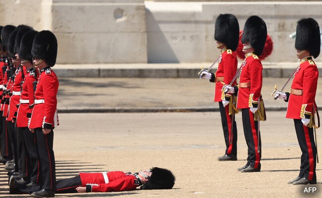 British Soldiers Faint In Front Of Prince William As London Scorches
