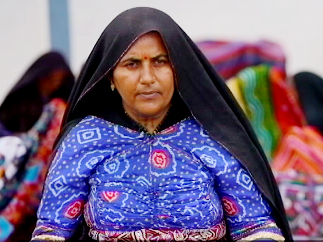 Rabari Embroidery Done On Recycled Clothes