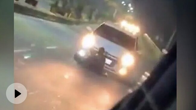 A Car Hit A Man Sitting On The Middle Of The Road, The Incident Was ...