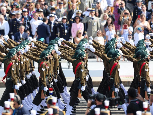 Watch: Indian Tri-Services Contingent Takes Part In Bastille Day ...