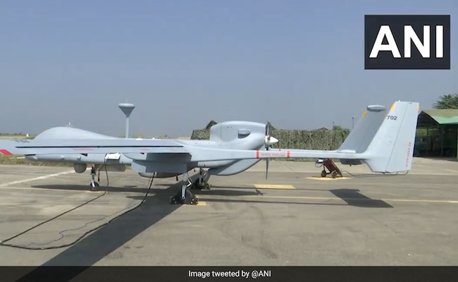 Air Force Inducts Strike-Capable Heron Mark-2 Drones At Forward Base In Northern Sector