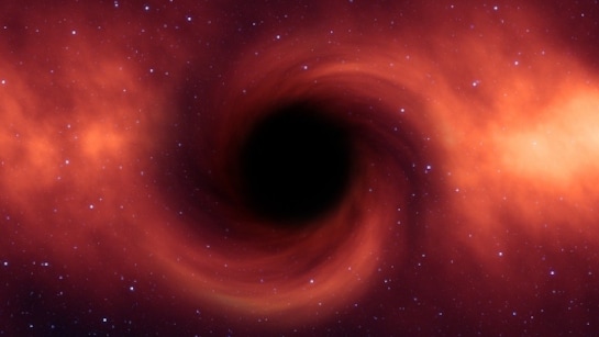 black holes eating