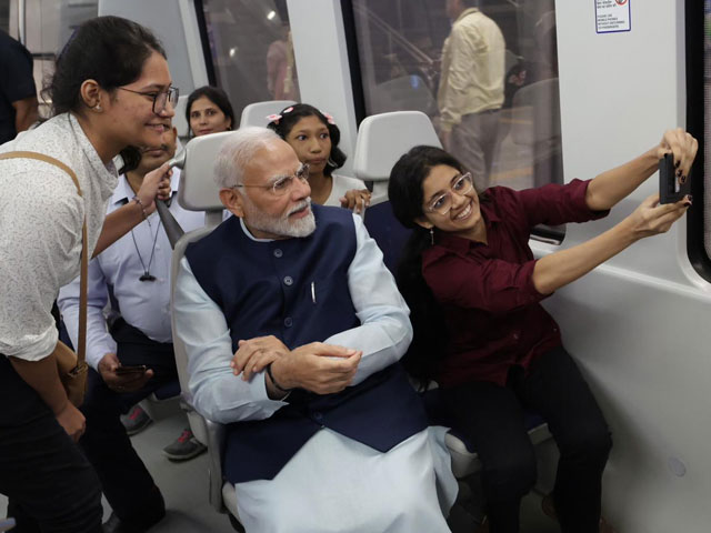 Watch: PM Modi's Metro Ride On His Birthday, Selfies With Passengers