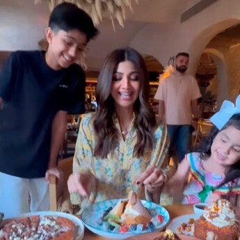 Watch: Shilpa Shetty Enjoyed A Sweet Sunday Binge With Her Kids