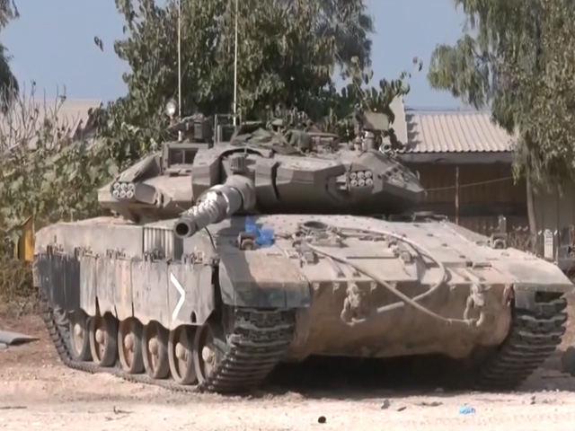 Israel's "Killer" Merkava Tanks In Action Near Gaza Strip
