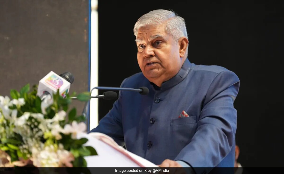 Vice President Jagdeep Dhankhar Says Go To Courts Instead Of Protesting ...