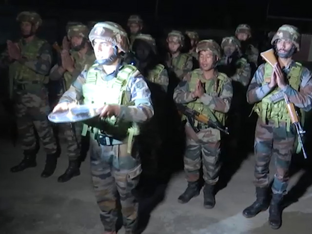 Indian Army Celebrates Diwali In Rajouri's Naushera At The LoC
