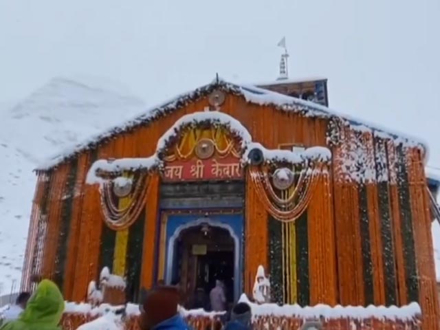 Kedarnath Temple Decorated With Flowers, Garlands On Eve Of Diwali