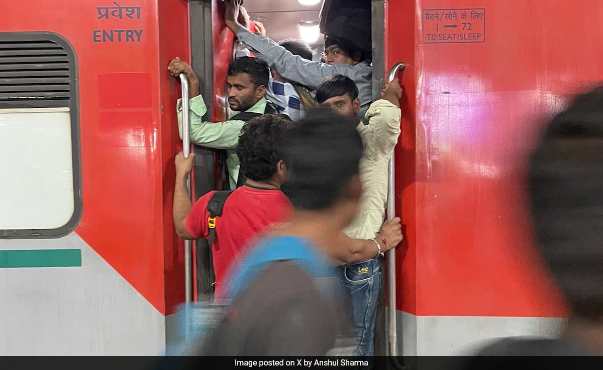 Man With AC Ticket Misses Train Home Due to Overcrowded Conditions ...