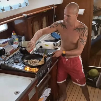 Viral Video: Man Calmly Continues To Cook As Winds Rock Boat, Internet ...