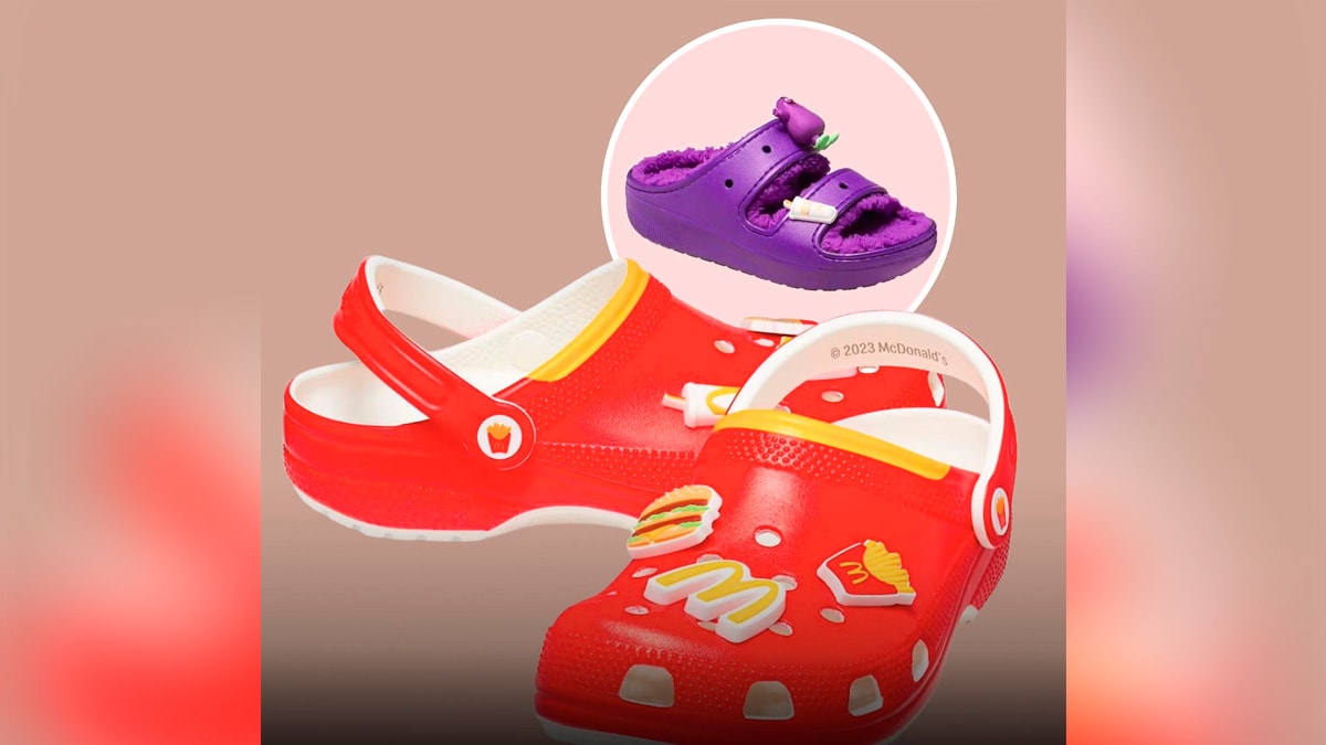With Fries And Burger Jibbitz, New McDonalds-Themed Crocs Are ...