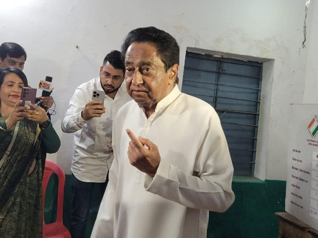 Madhya Pradesh Polls: Kamal Nath Casts Vote In Chhindwara