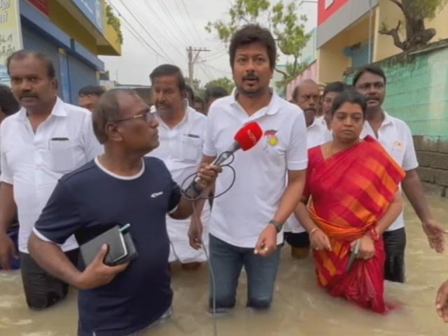 "Trying Our Best To Rescue People": Udhayanidhi Stalin Visits Flood-Hit ...