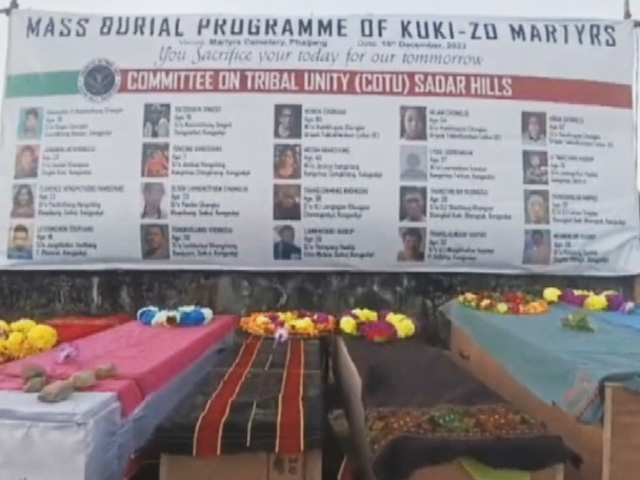 Mass Burial For 64 Victims, 8 Months After Violence Erupted In Manipur