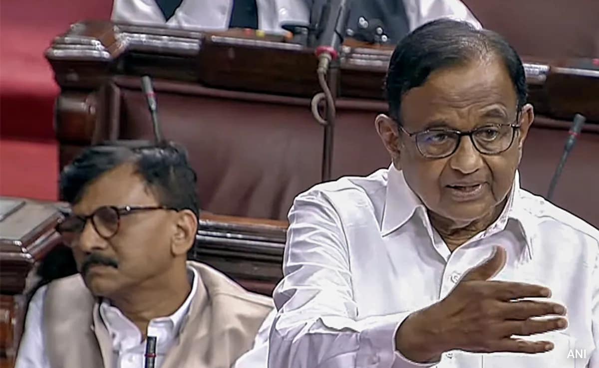 Plunged To New Depths: Congress Leader P Chidambaram Attacks BJP Over MPs' Suspension