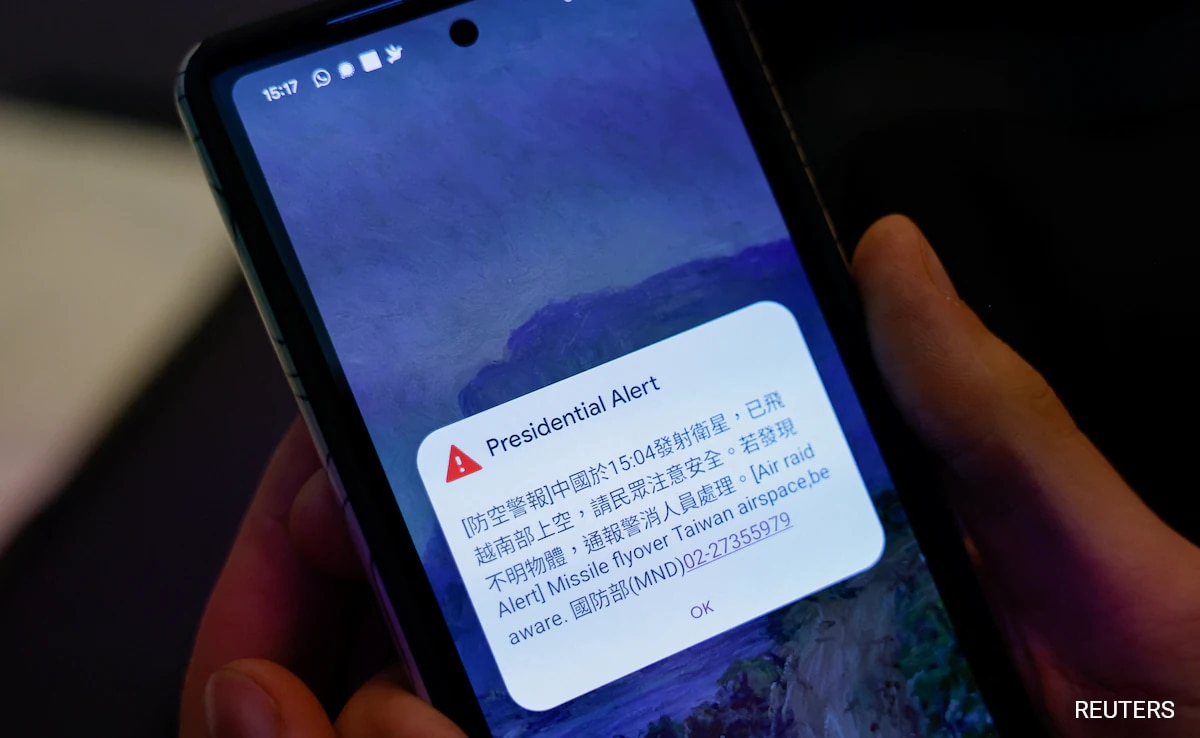 China Taiwan Conflict: "Presidential Alert" On Phones Across Taiwan As ...