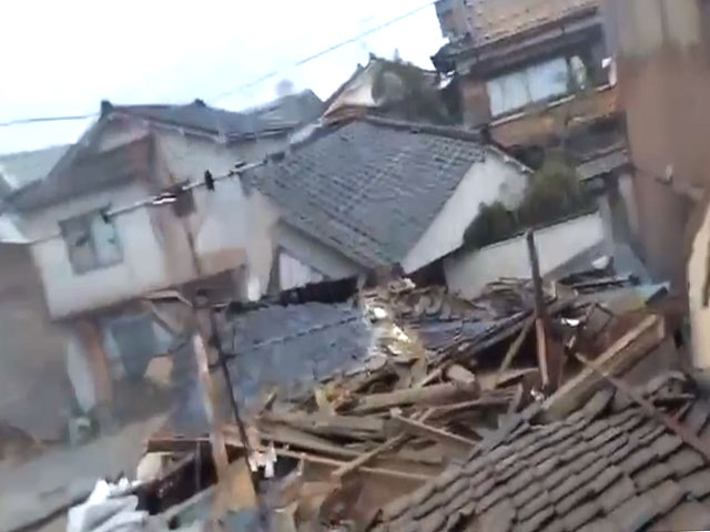 Buildings Collapse, Roads Crack Open As Massive Earthquake Jolts Japan