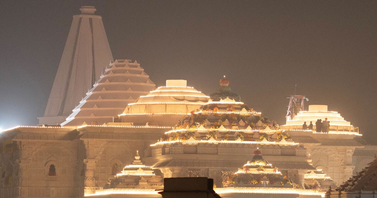 First Darshan Of Ayodhya's Ram Temple From Space
