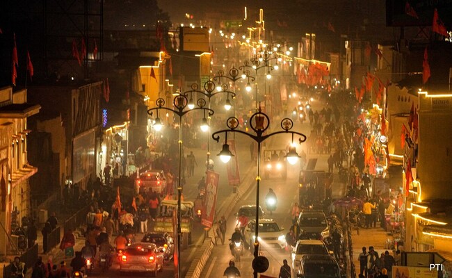Ayodhya Ram Temple Inauguration Ceremony Preparation Creative Posters ...